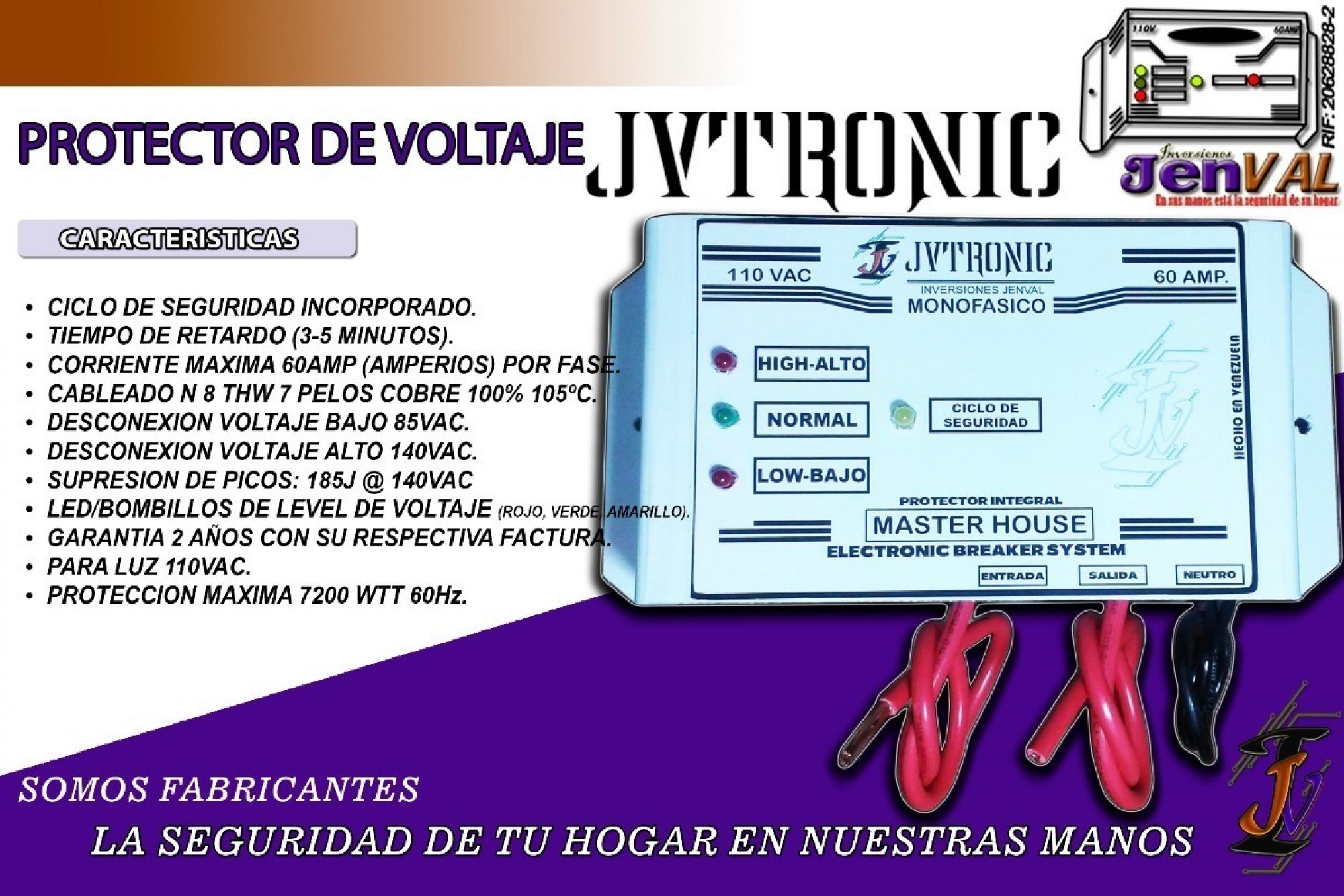 Protectores de Voltaje Integral JVTRONIC Inv.Jenval. – Inv,Jenval Since 2016.