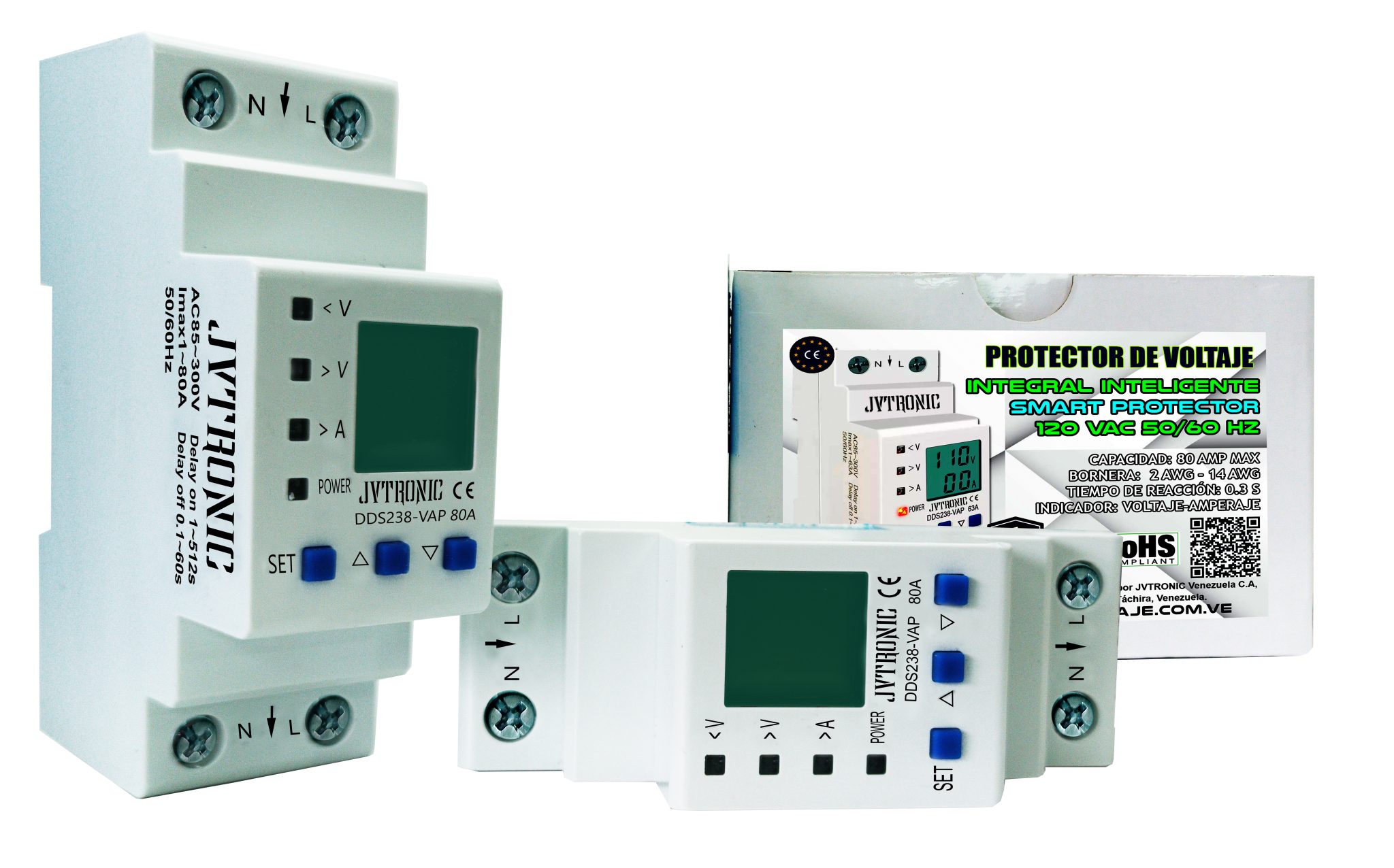 Protector Digital Smart Protector 110/220v 80Amp Multivoltaje